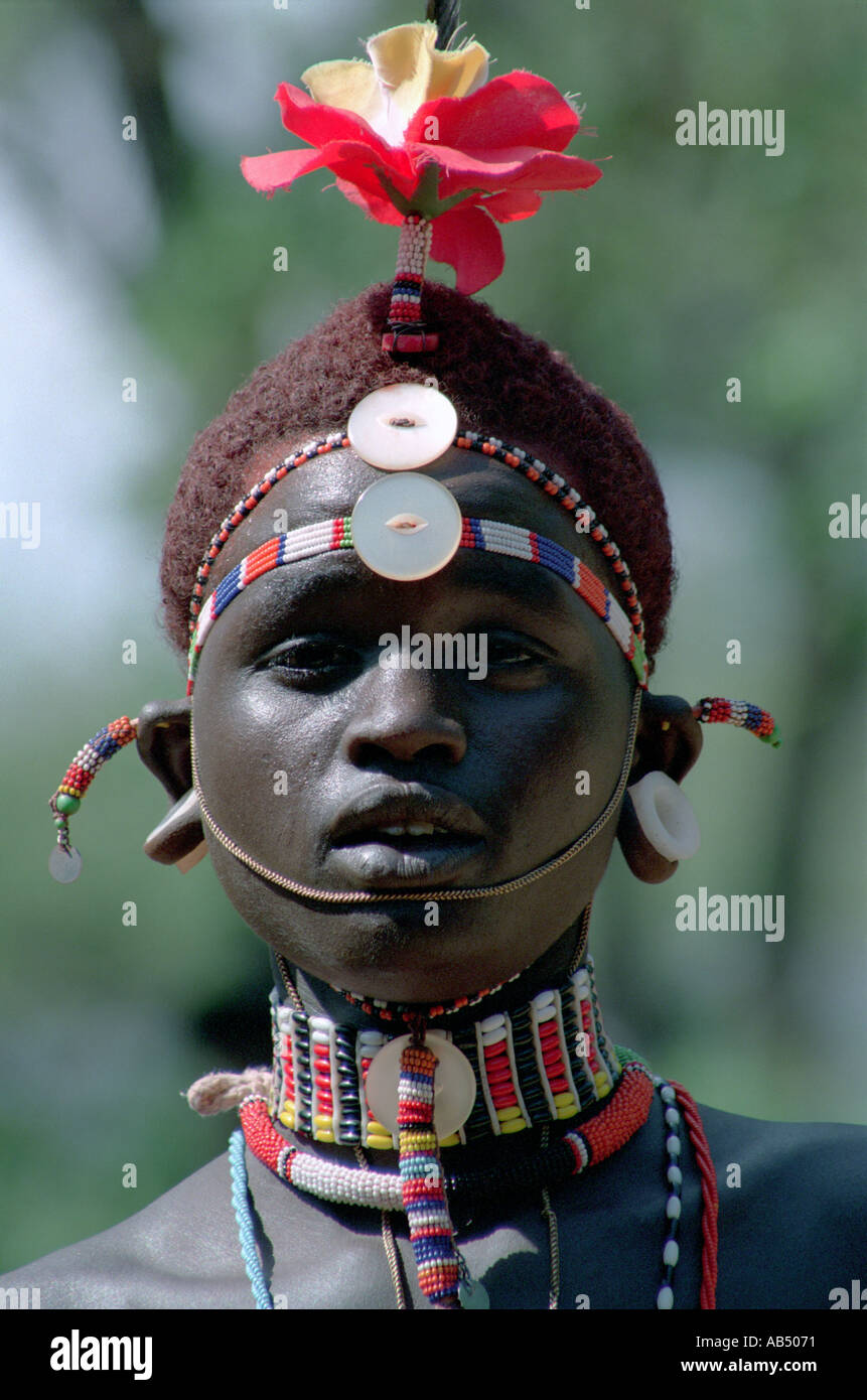Samburu Tribesman Kenya Stock Photo - Alamy