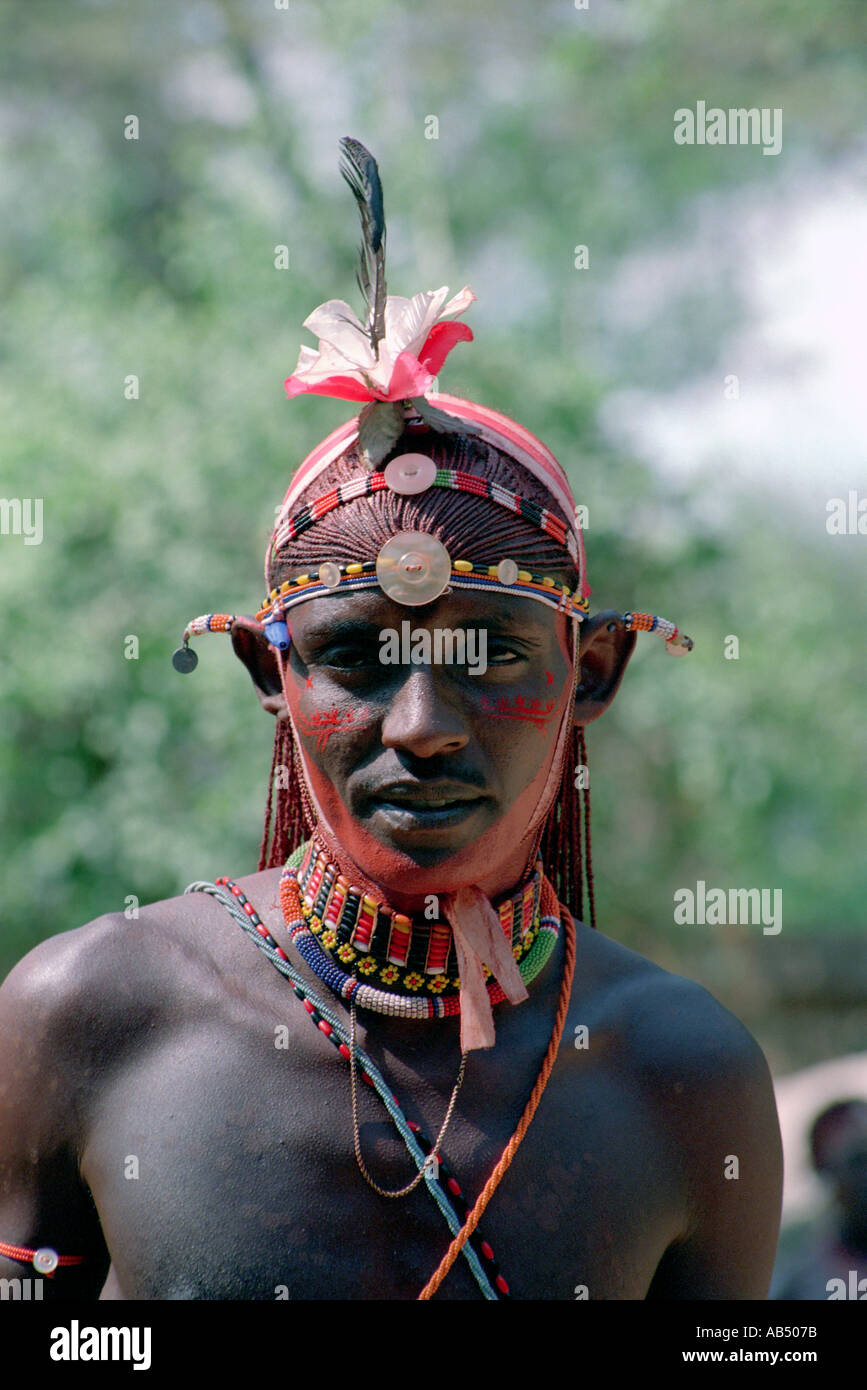 Samburu Tribesman Kenya Stock Photo - Alamy