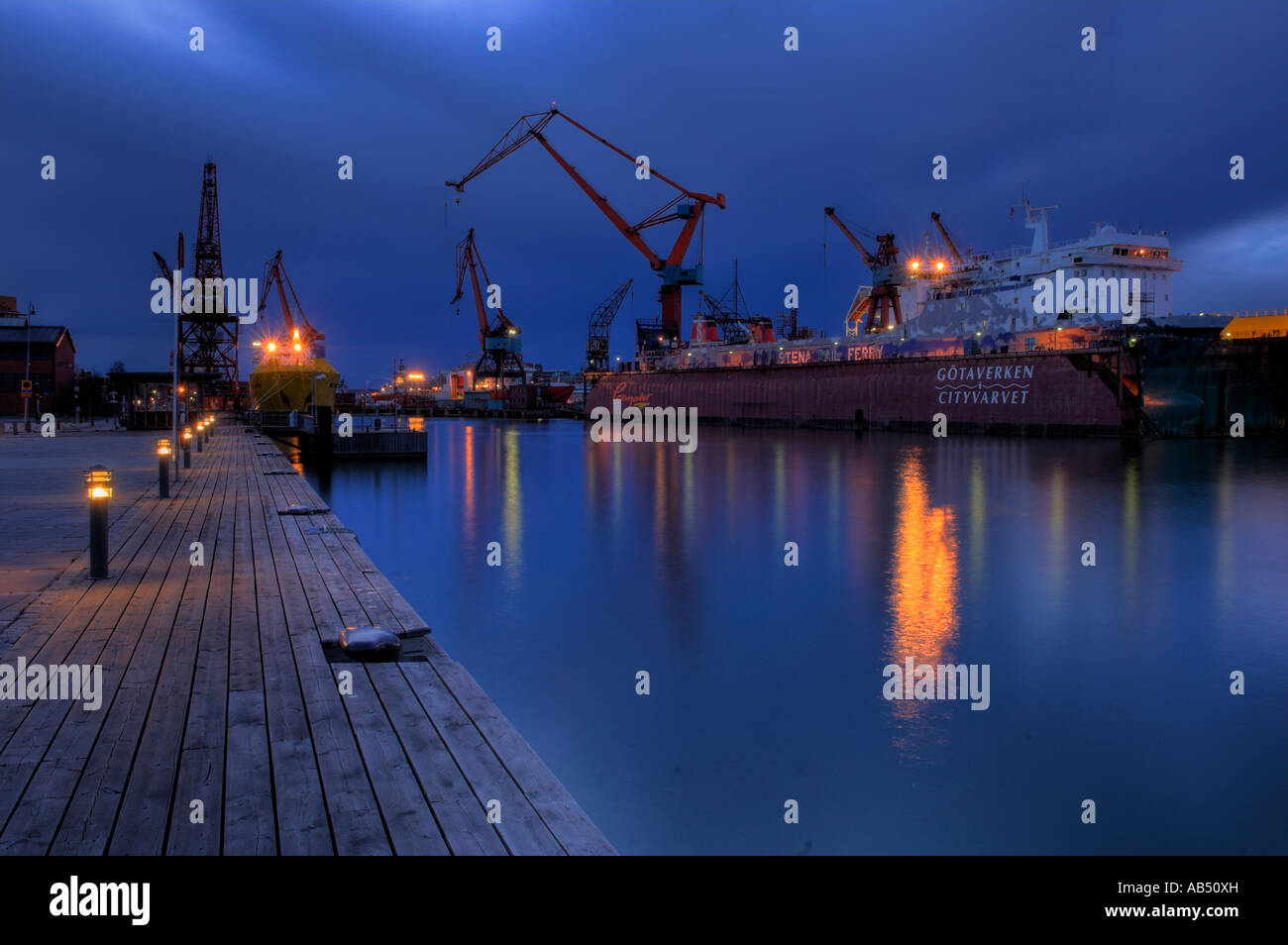 Shipyard. Gothenburg, Sweden Stock Photo - Alamy