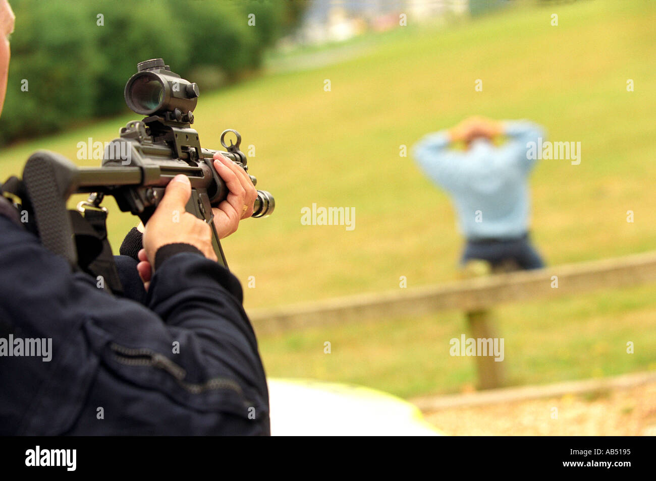 Police Armed Response Unit in training, UK Stock Photo - Alamy