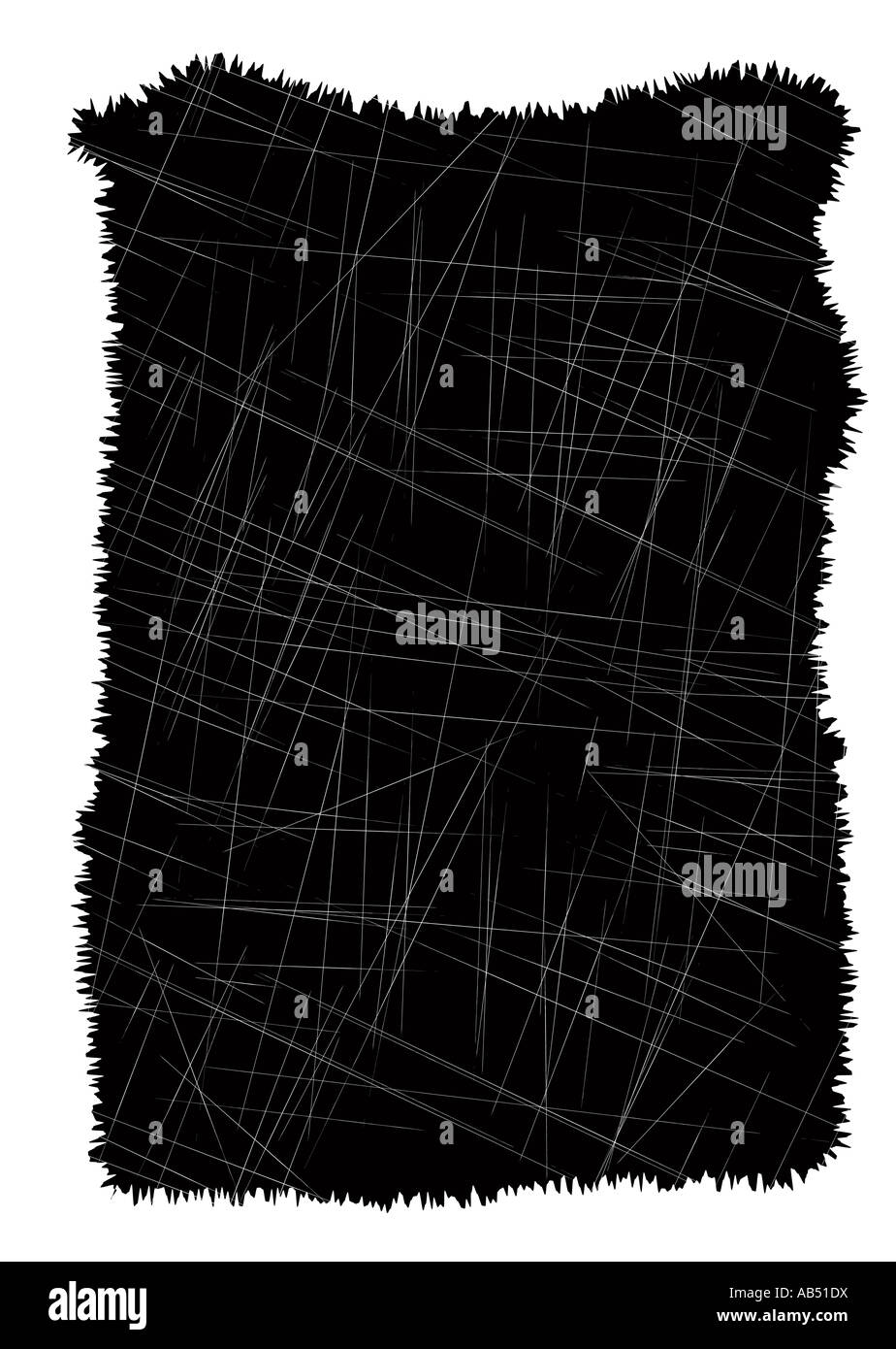 An abstract background in black and white with knife marks or slash ...