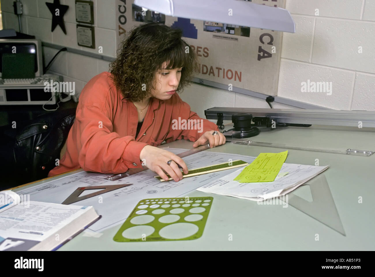 Drafting and architecture drawing Stock Photo - Alamy