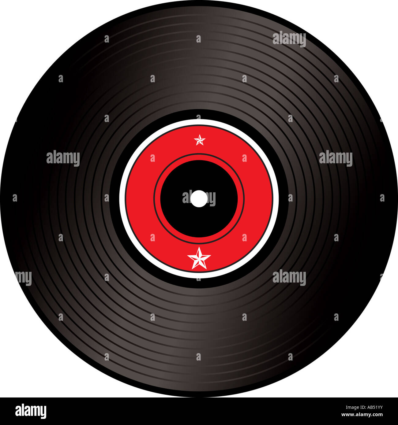 A illustration of an old fashioned lp or record Stock Photo - Alamy