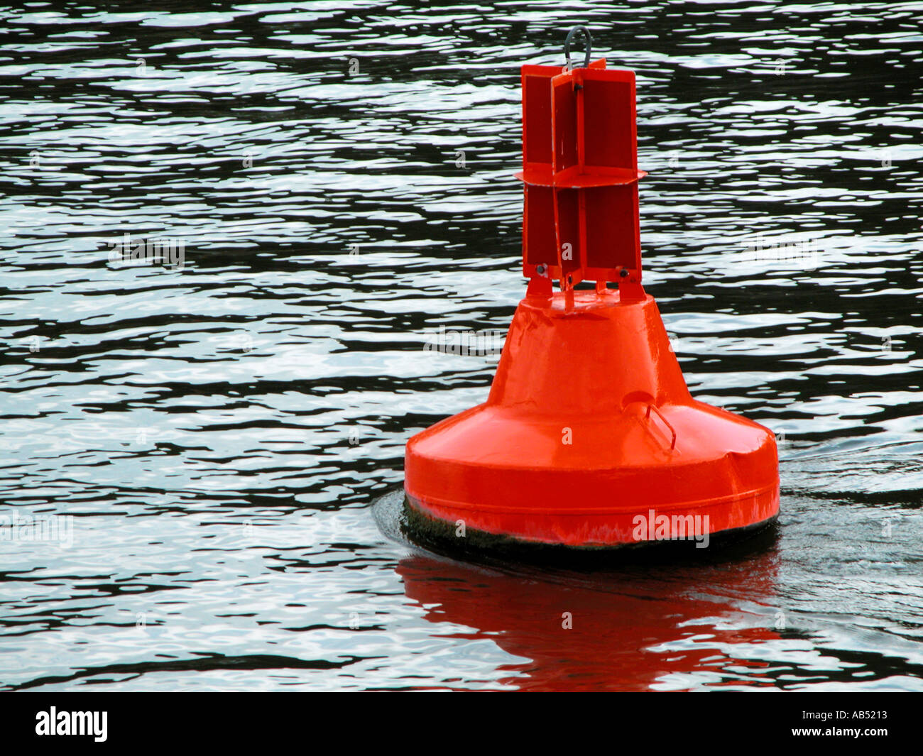 red buoy in the river danube Stock Photo - Alamy