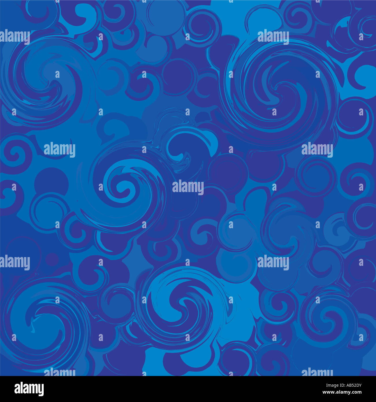 An abstract cold blue background with twisted circles Stock Photo - Alamy
