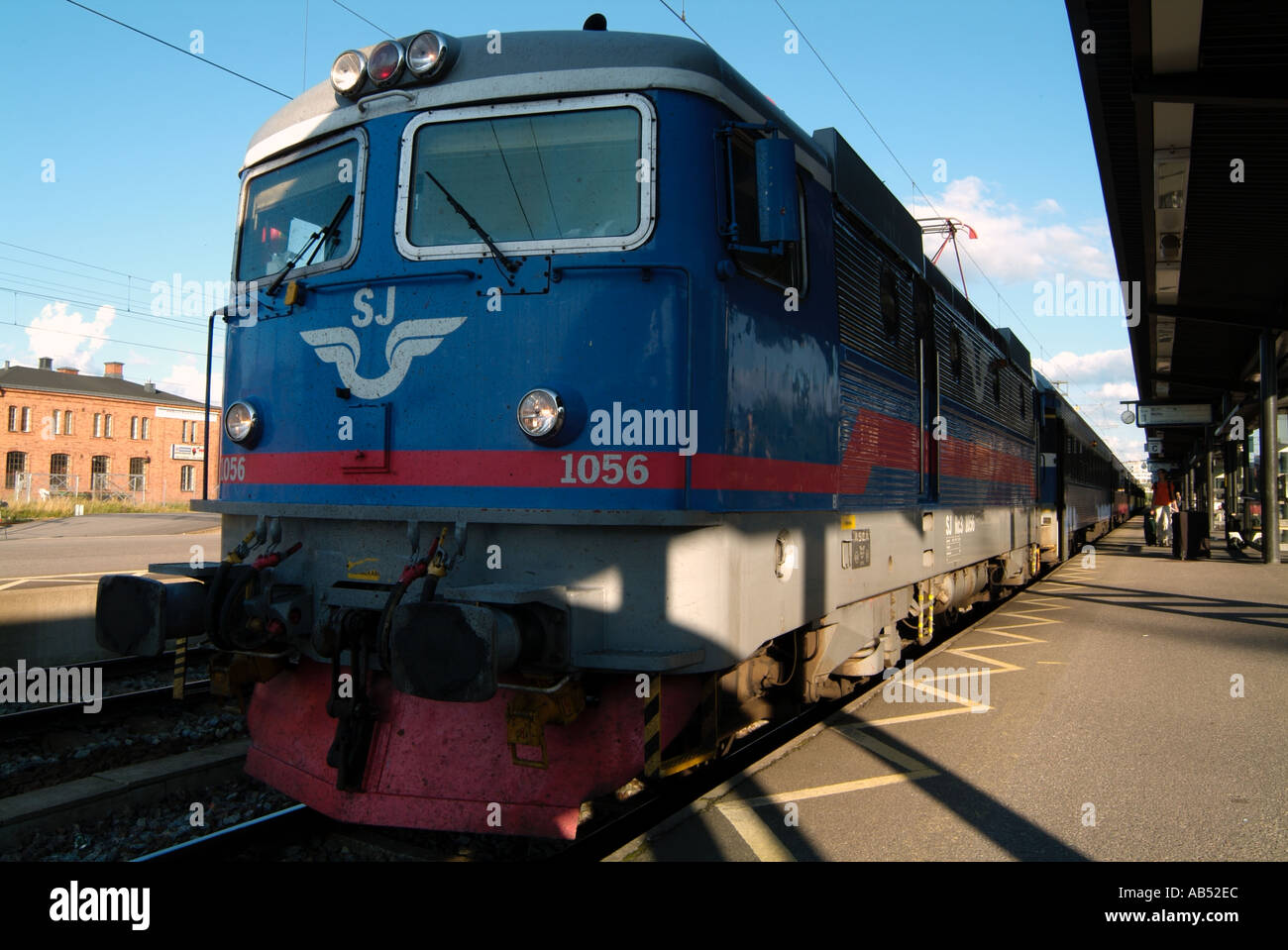 swedish train station transport public transportation Stock Photo - Alamy