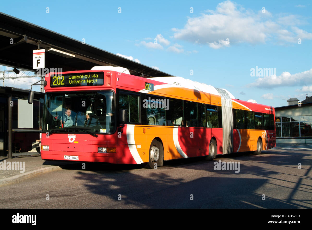 bendy bus flexible sweden swedish public transport transportation Stock ...