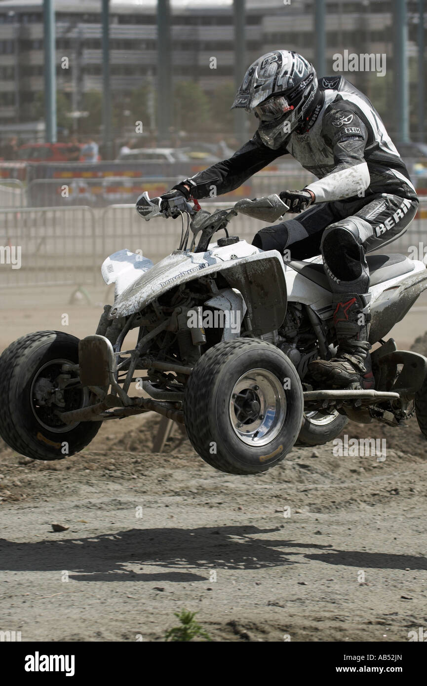 All Terrain Vechiles participate in off road motocross racing ...