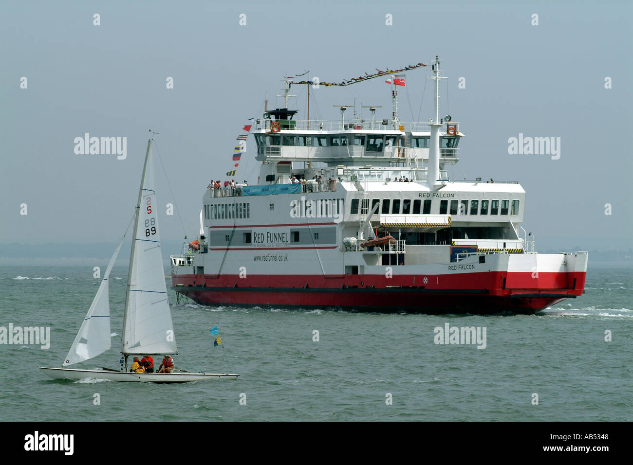 Red funnel ferry crossing the solent hi-res stock photography and ...