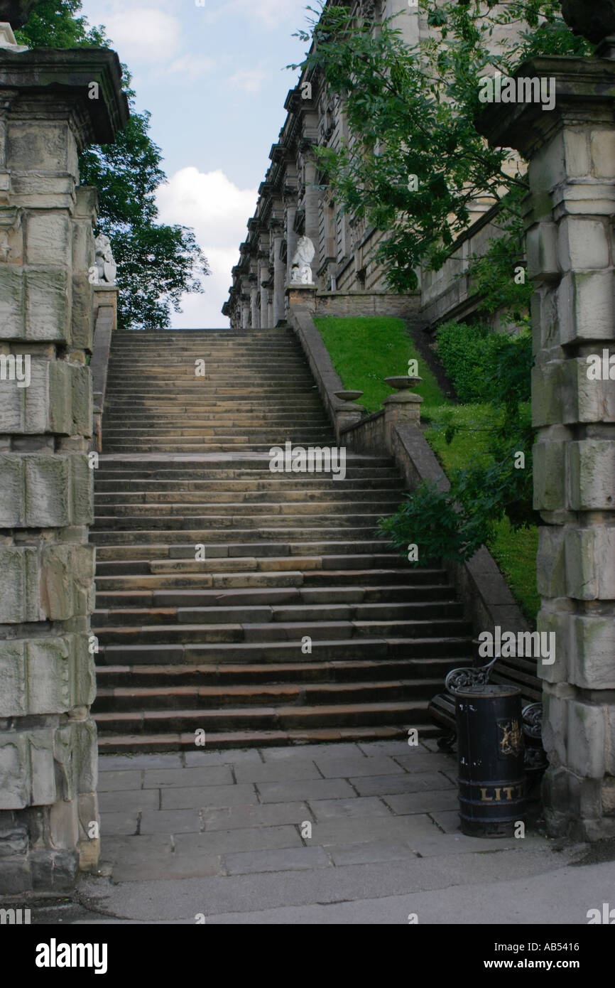 Steps at Nottingham Castle Stock Photo - Alamy