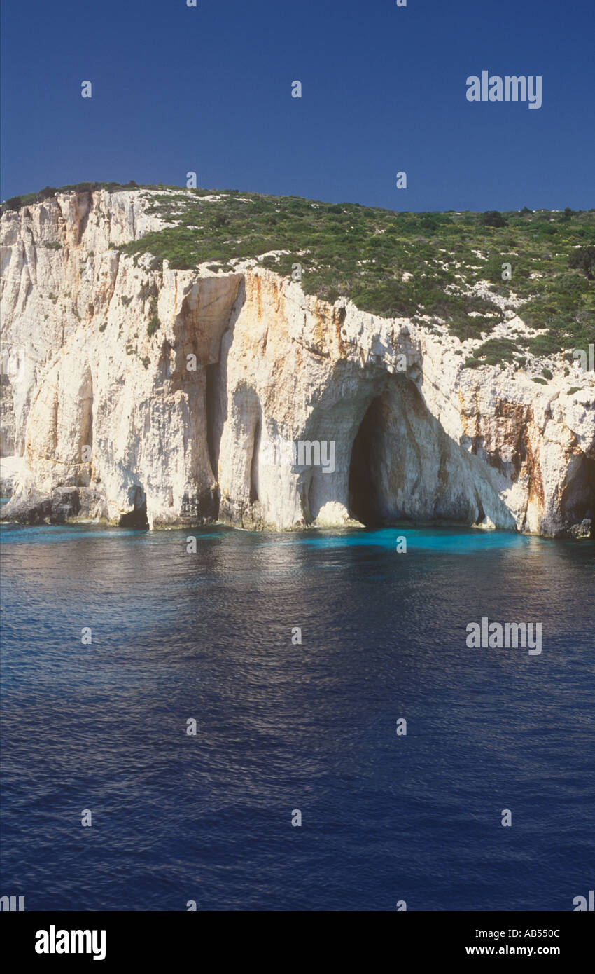 Cape skinari blue caves grottoes hi-res stock photography and images ...