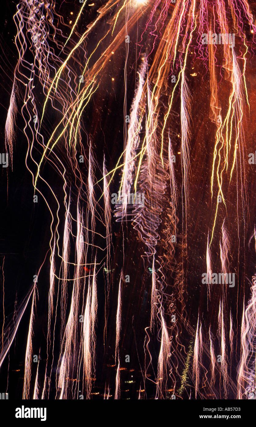 Flying fireworks rocket hi-res stock photography and images - Alamy