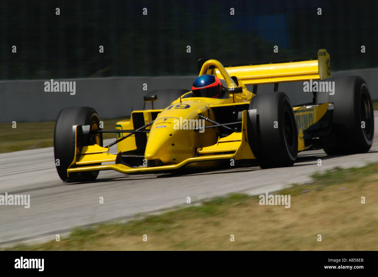 Gaulter Salles races on the front straight in the Grand Prix of Road ...