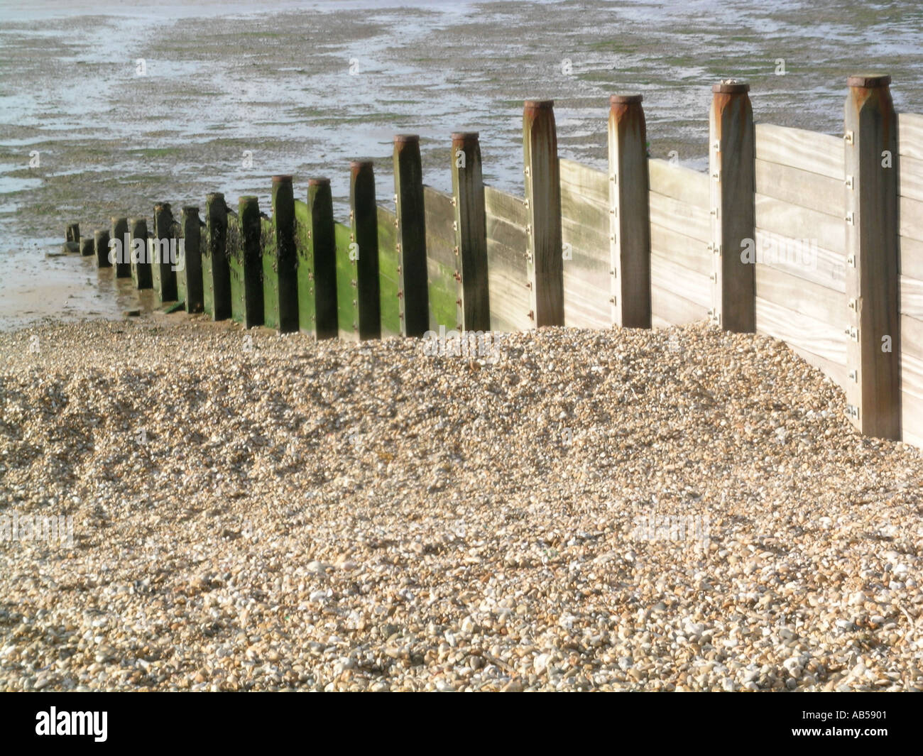 pebbles on beach & sea, Whitstable Bay England Stock Photo - Alamy