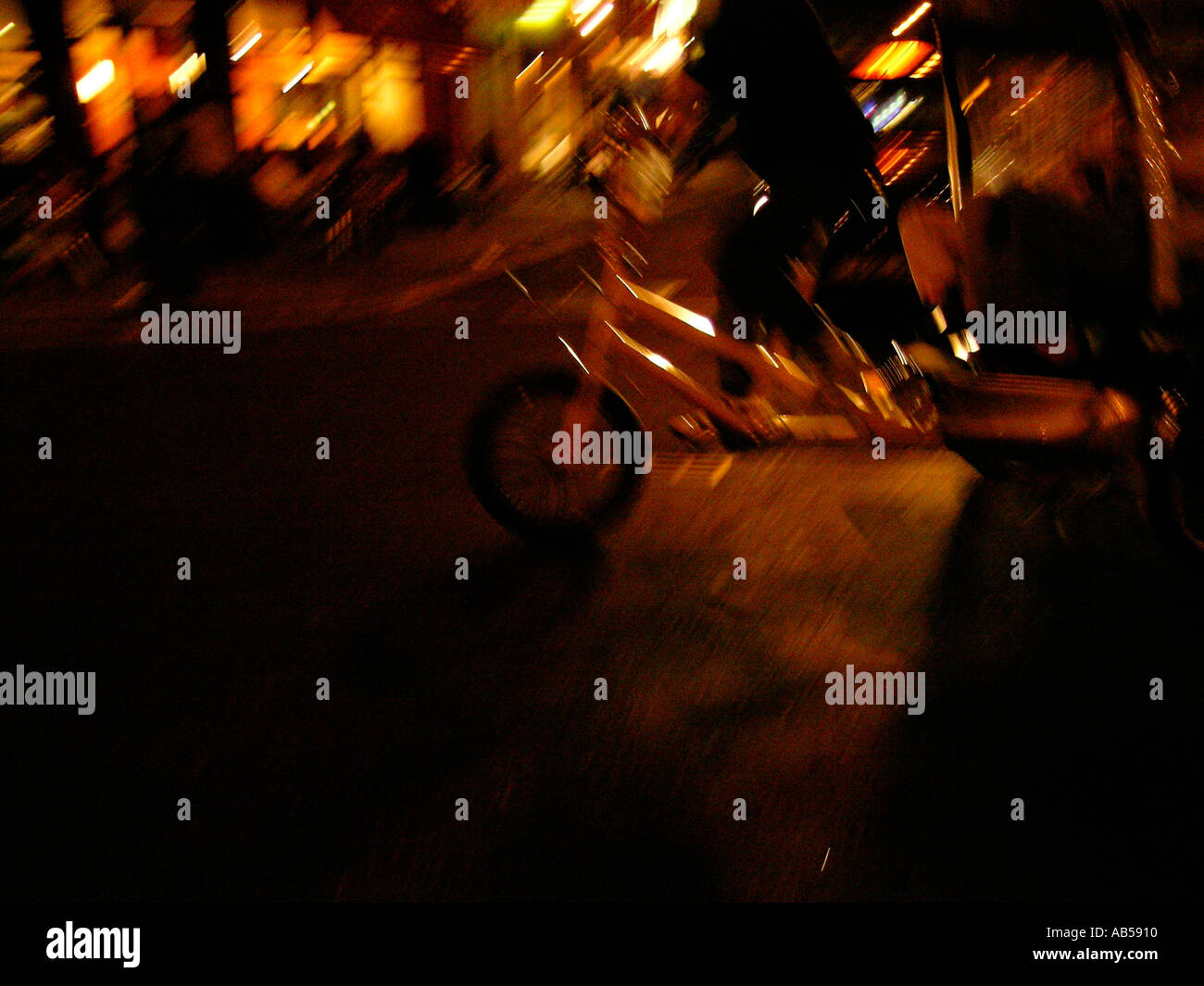 blurred rickshaw ride in Soho, London Stock Photo - Alamy