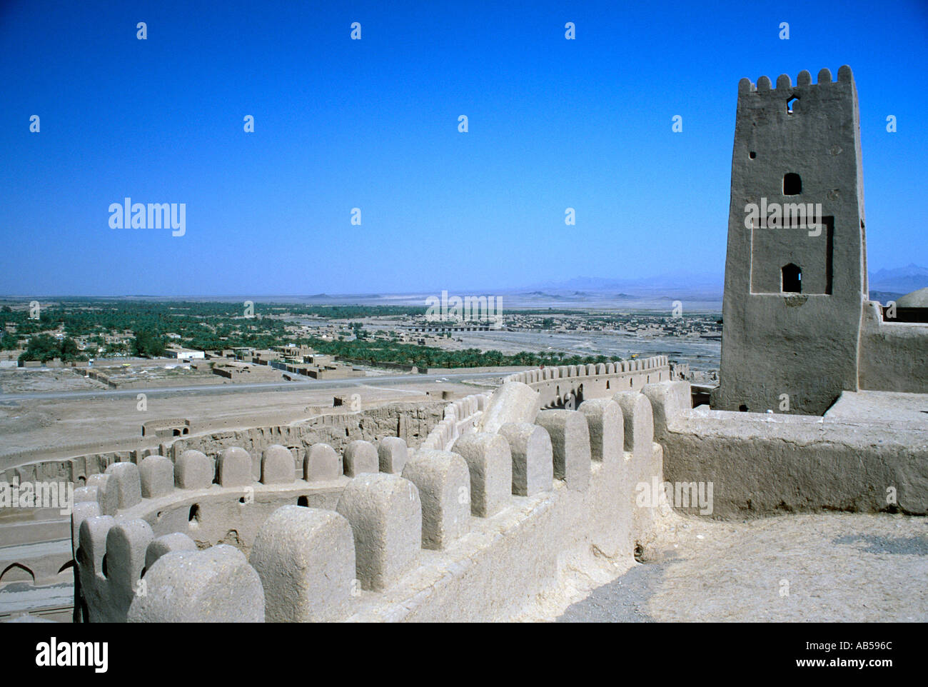 Iran Bam The inner Citadel Tower fortifications Stock Photo - Alamy