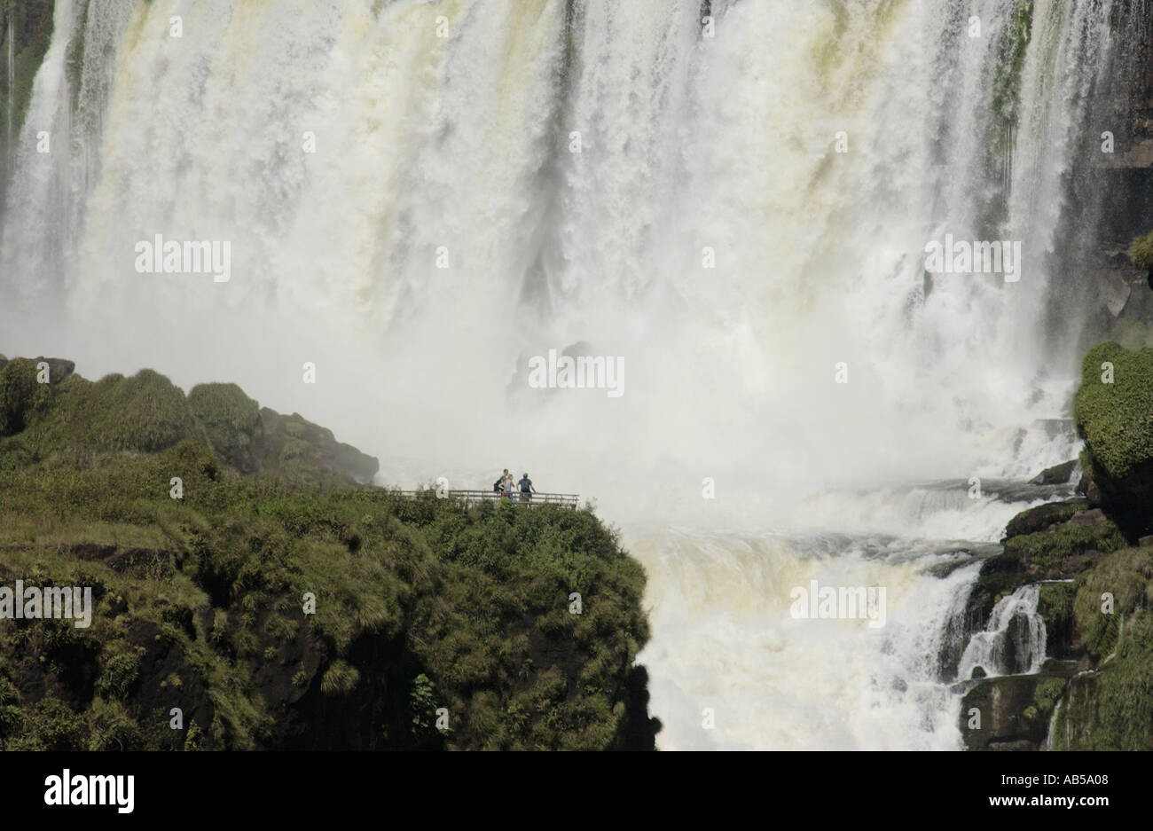 The Devils Throat at Iguassu Falls in Brazil Stock Photo - Alamy