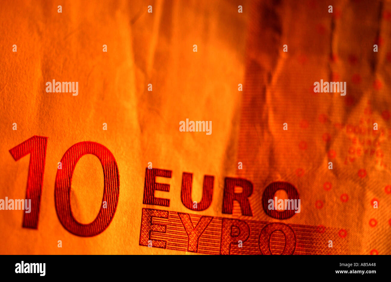 Horizontal color image of Euro currency Stock Photo - Alamy