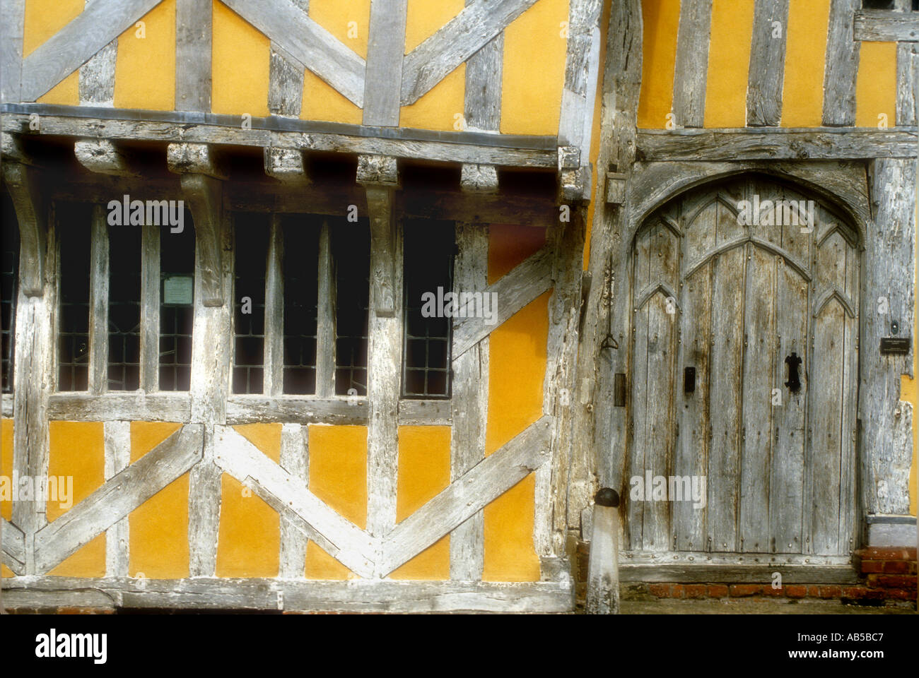 Detail of Little Hall a 14th century Wool Merchants Half Timbered ...