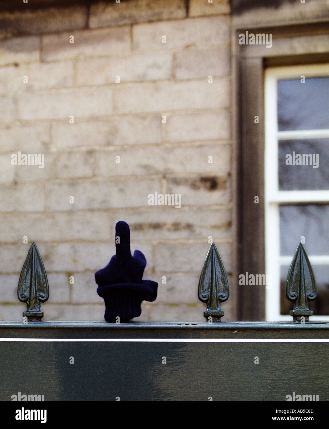 One finger salute hi-res stock photography and images - Alamy