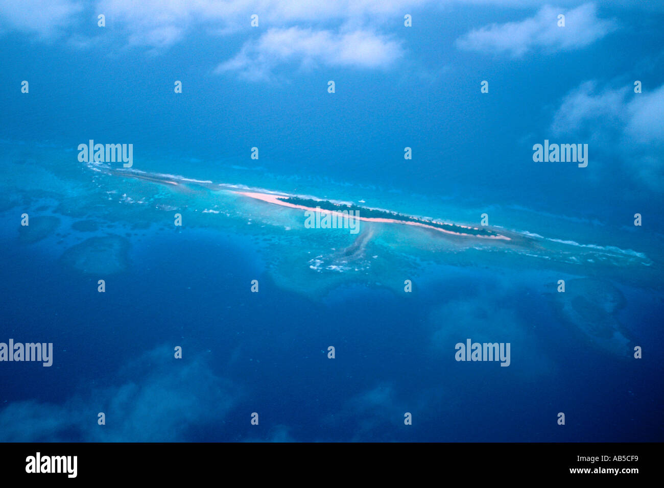 Aerial view of Kuwajelein atoll Marshall Islands N Pacific Stock Photo ...