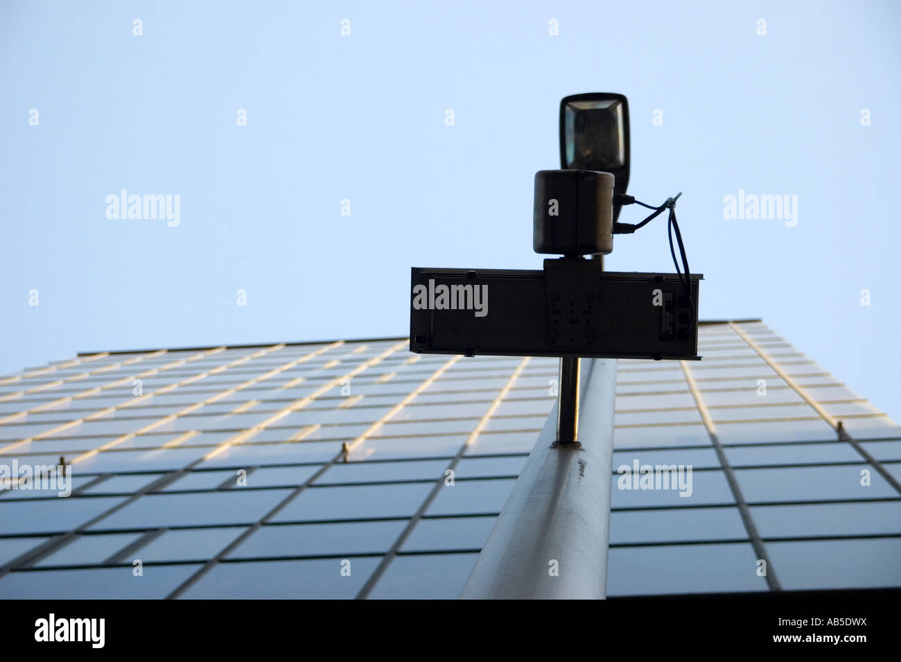 a cctv camera in the centre of birmingham watching what goes on the in ...