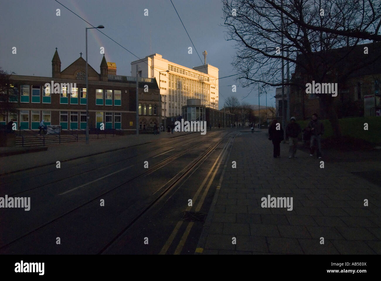 view of the newton building of nottingham trent university with the new ...