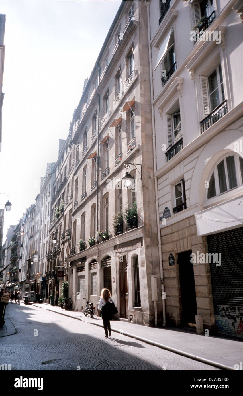 Paris, France, Pedestrian Street Scene near "Rue Montorgeuil" Woman ...