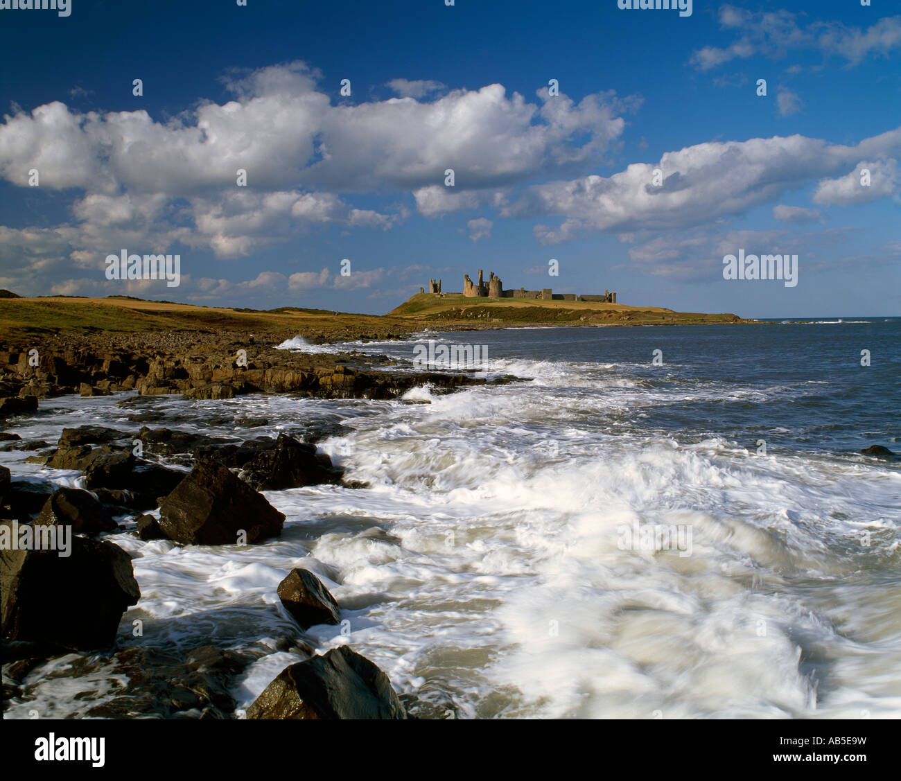 Dunstanburgh Castle Northumberland England UK Stock Photo - Alamy