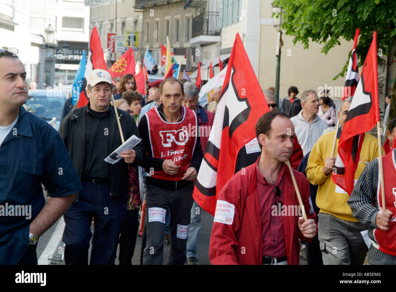 Flag of the french communist party hi-res stock photography and images ...