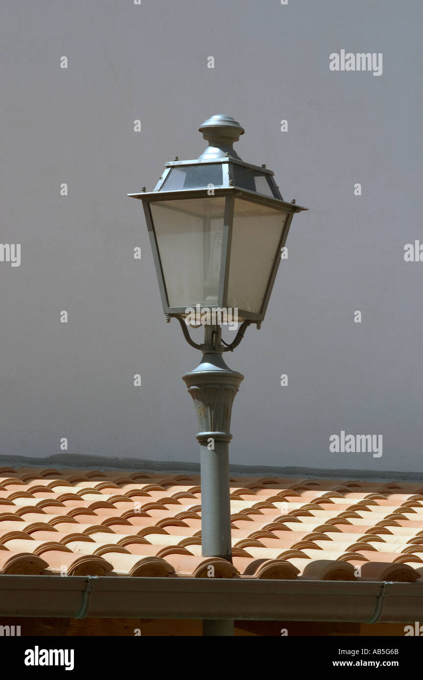 street lamp inside a roof Stock Photo - Alamy