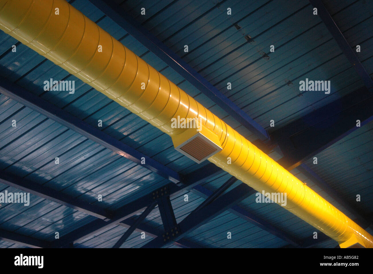 yellow tube on ceiling Stock Photo - Alamy