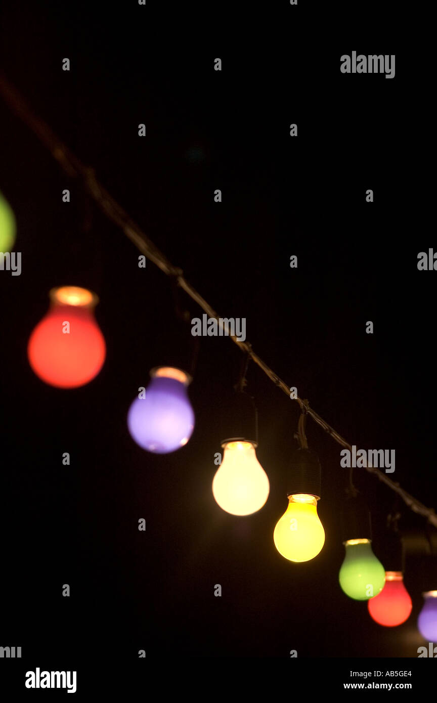 Coloured lightbulbs hi-res stock photography and images - Alamy