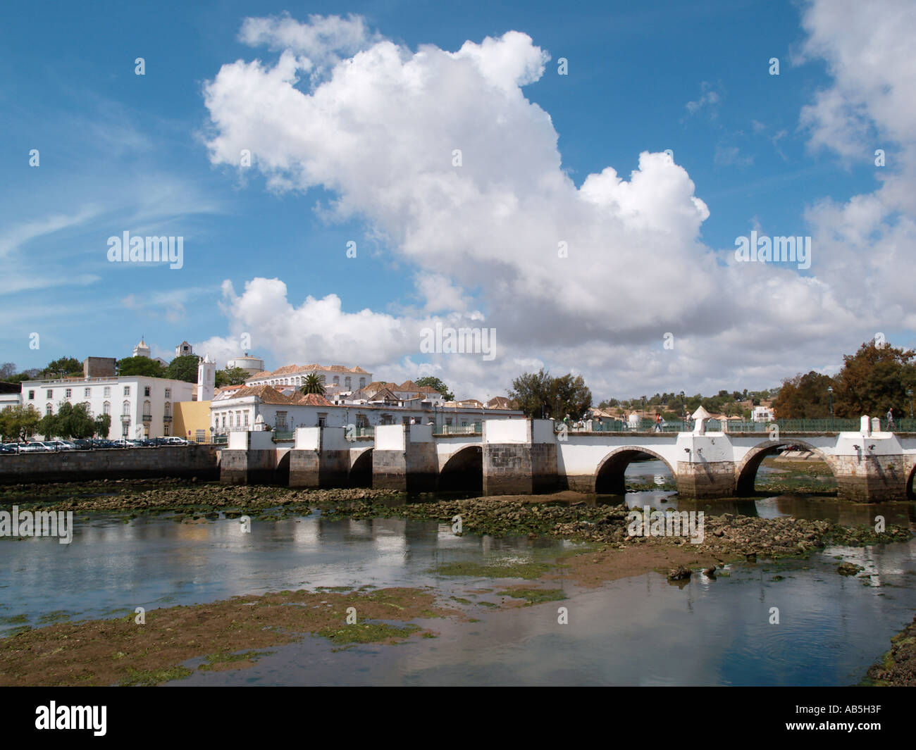 PONTA ROMANA or ROMAN BRIDGE with Roman foundations spanning Rio Gilao ...