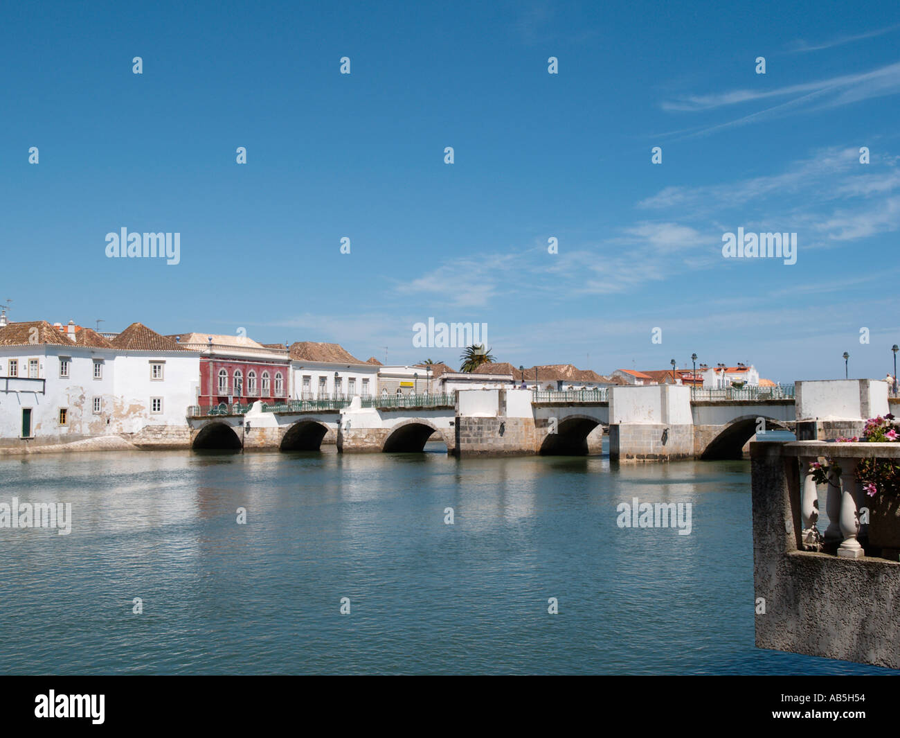 PONTA ROMANA or ROMAN BRIDGE with Roman foundations spanning Rio Gilao ...