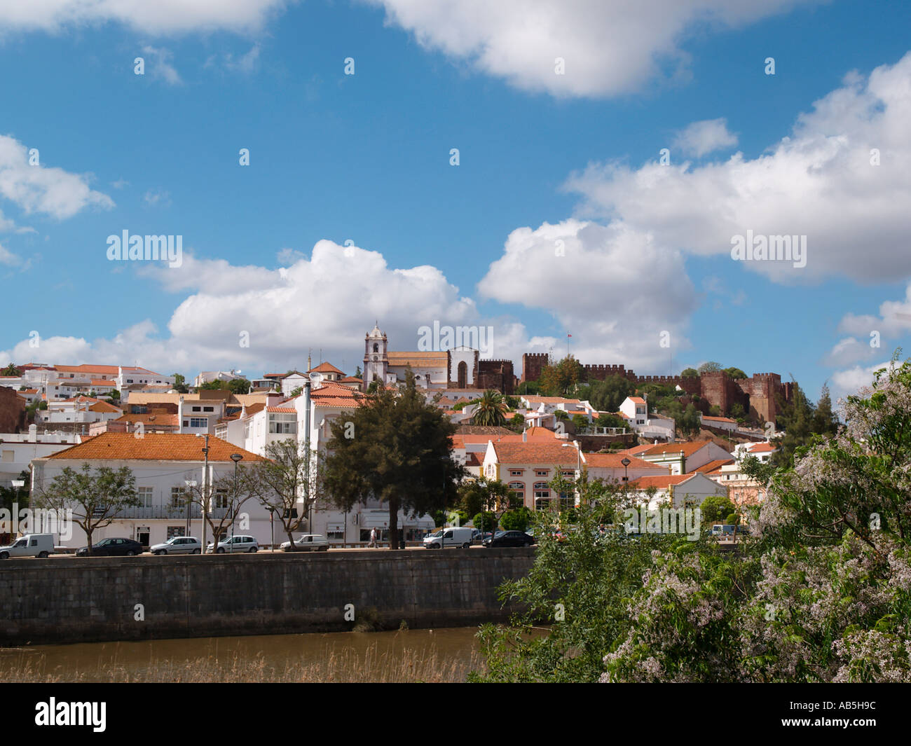 RIVER ARADE and SILVES OLD TOWN from Ponta Romana with the Moorish ...