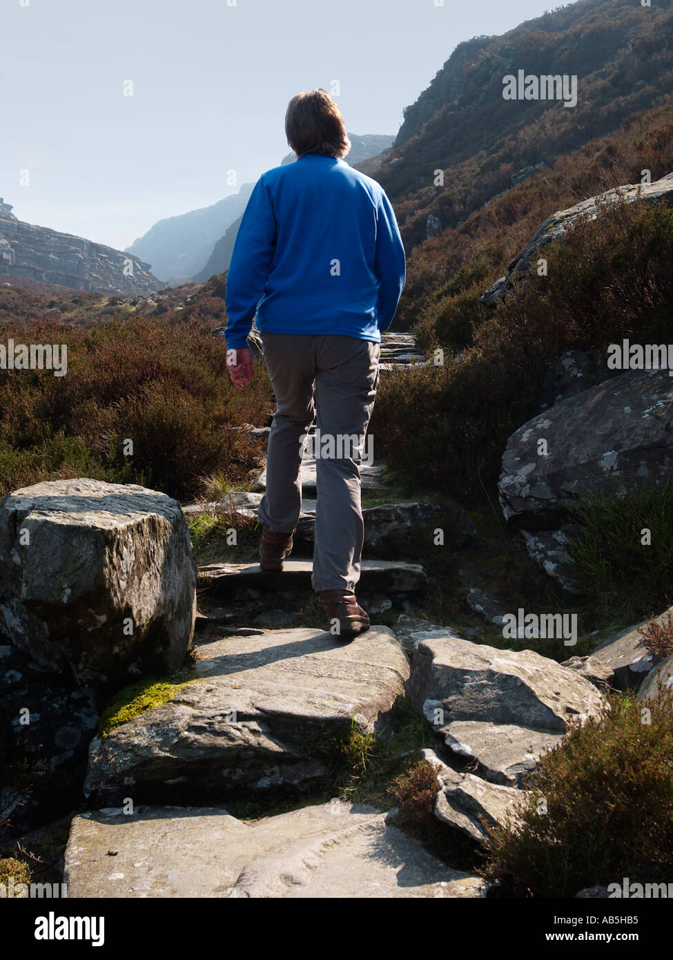 Roman steps historic packhorse route hi-res stock photography and ...