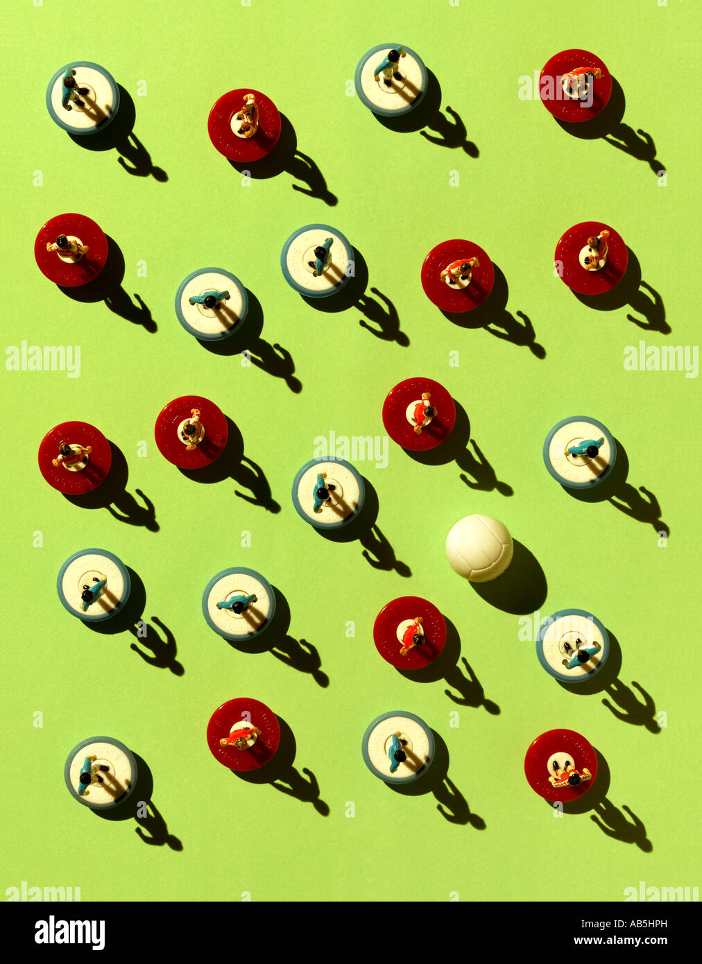 A group of Subbuteo Players and one ball Stock Photo - Alamy