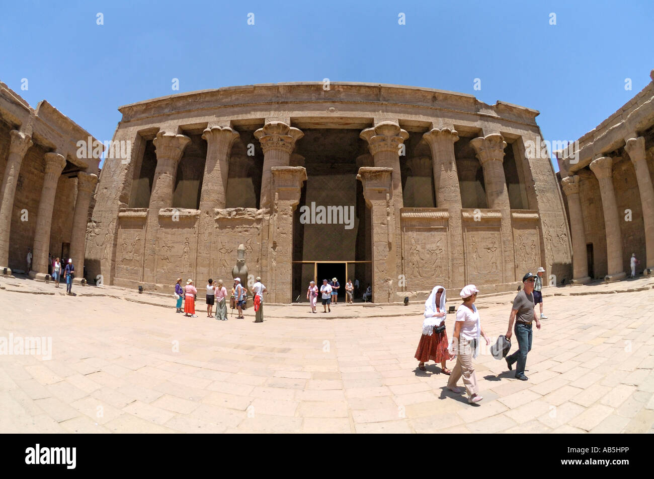 The first courtyard with entrance which leads to the hypostyle hall ...