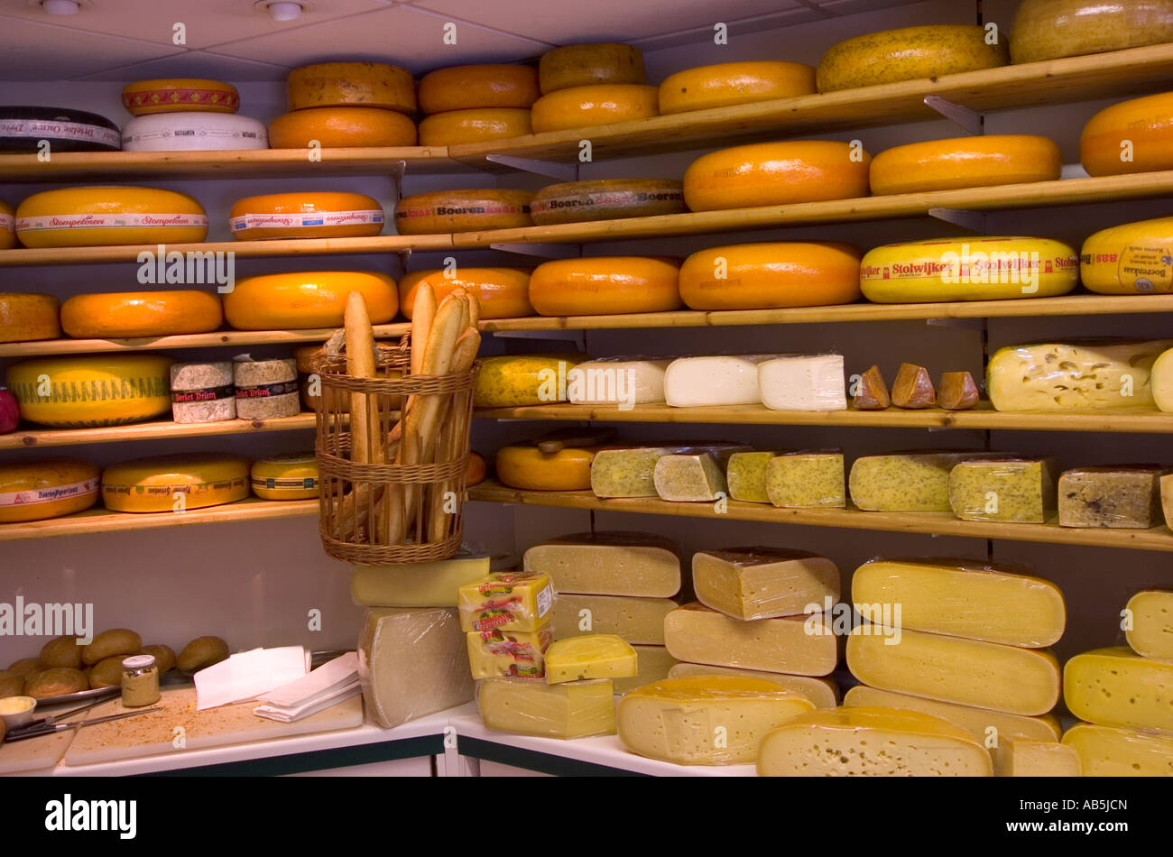 Cheese shop, Amsterdam Stock Photo - Alamy