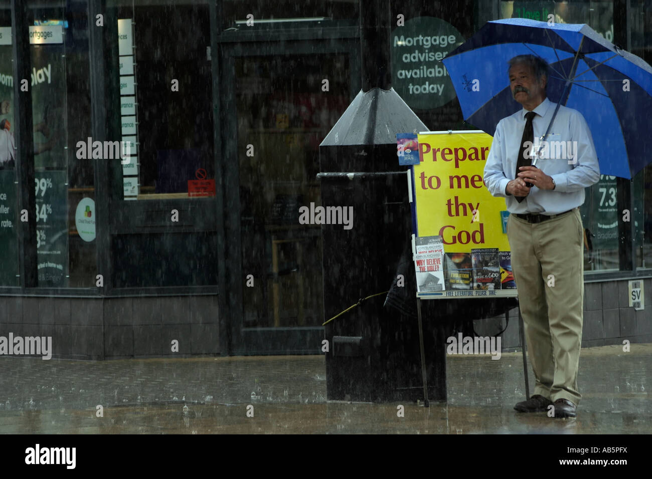street preacher in Cheltenham Stock Photo - Alamy