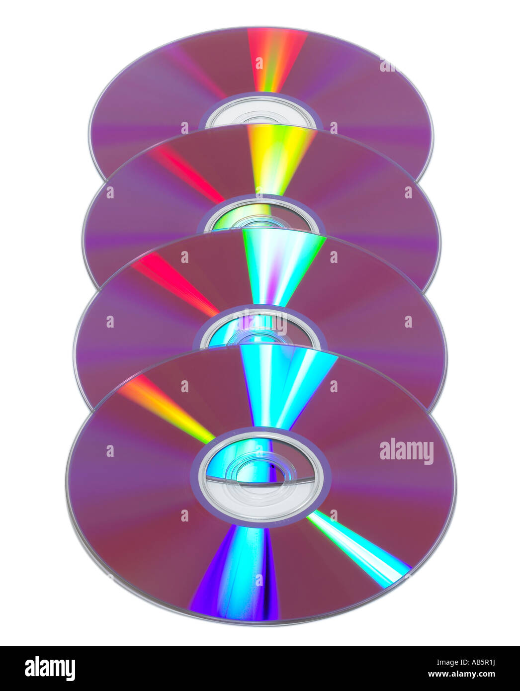 Four DVDs in a row Stock Photo - Alamy