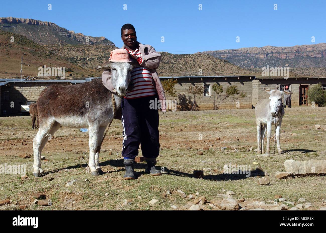 At an WFP aid distribution point to provide food for people affected by ...