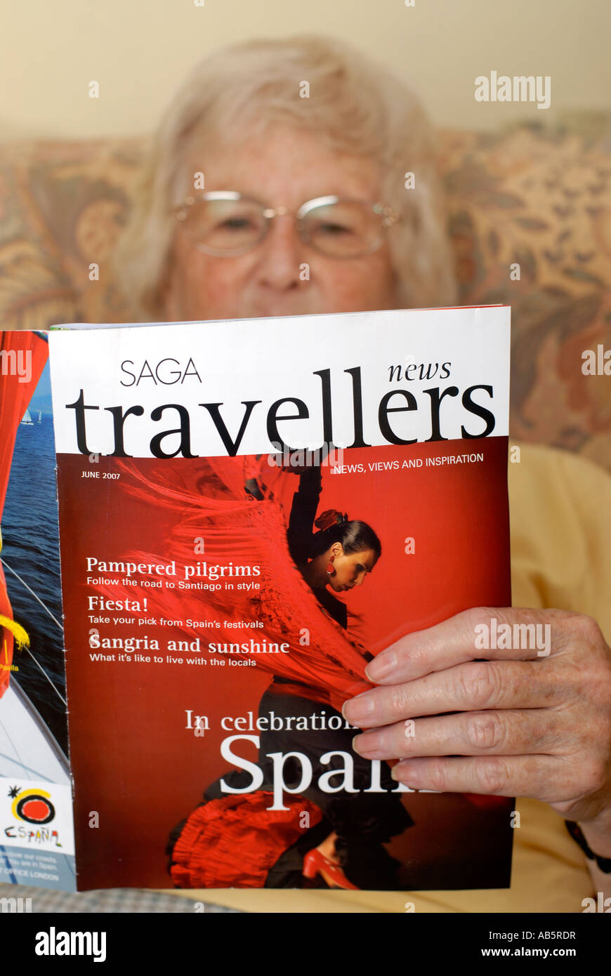 elderly lady pensioner at home Stock Photo - Alamy