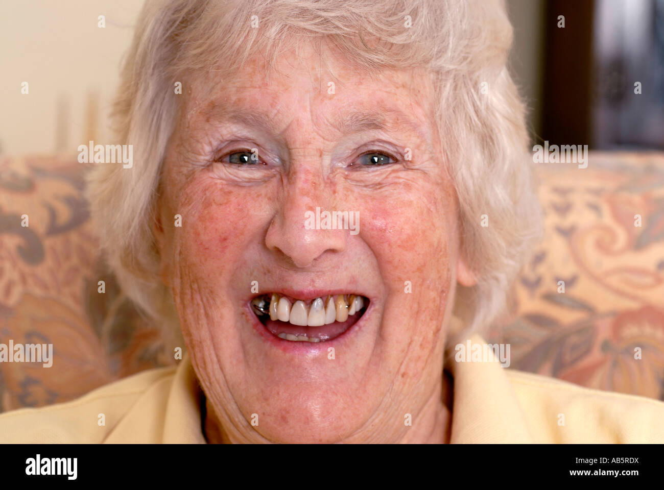 elderly lady pensioner at home Stock Photo - Alamy