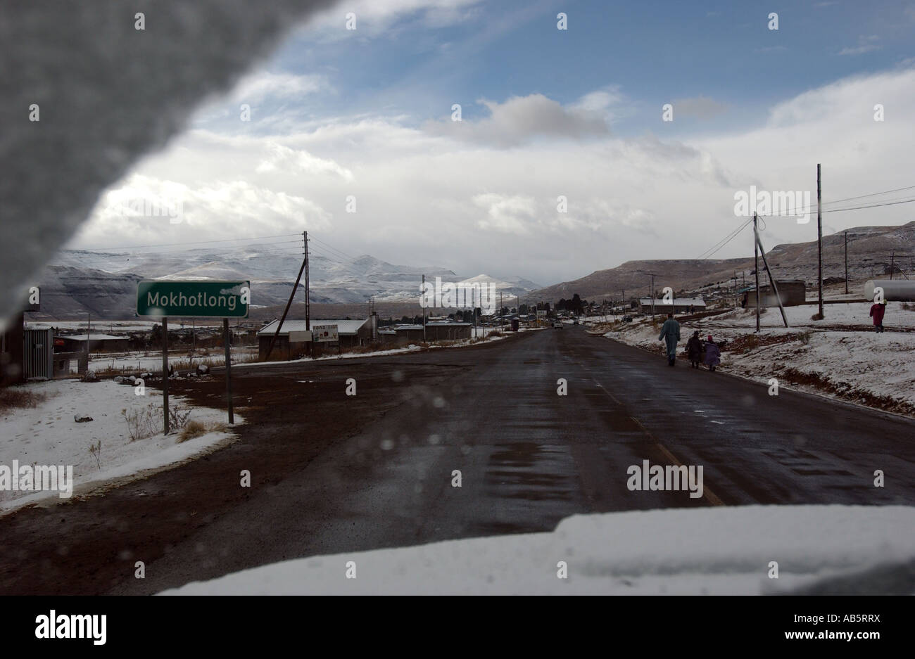 The rural mountain province of Mokhotlong, Lesotho, Southern Africa ...