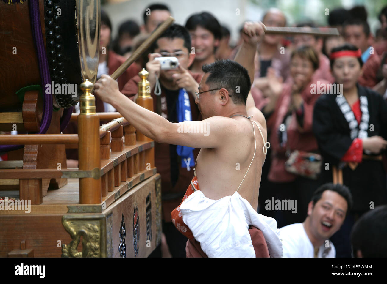 JPN Japan Tokyo Shrine festival called Matsuri The Shinto shrines are ...