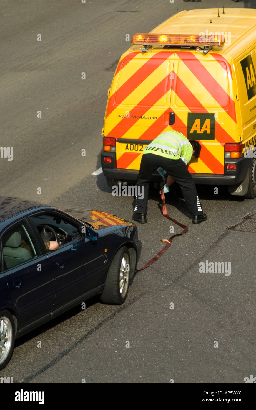 Yellow lane rope hi-res stock photography and images - Alamy
