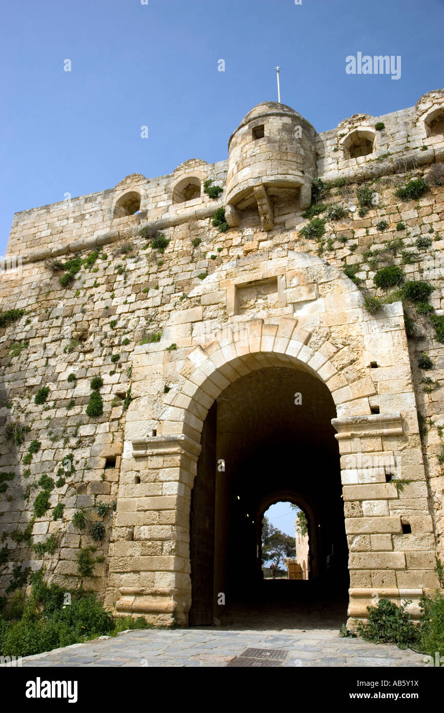 Greece Western Crete Rethymnon Old Town The main gate of the Venetian ...