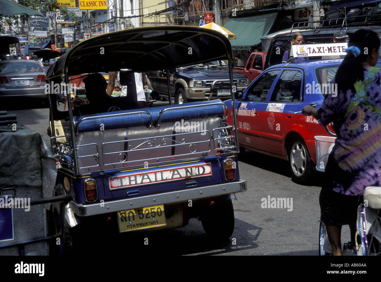 Thailand Bangkok Khao San Road Tuk Tuks Stock Photo - Alamy